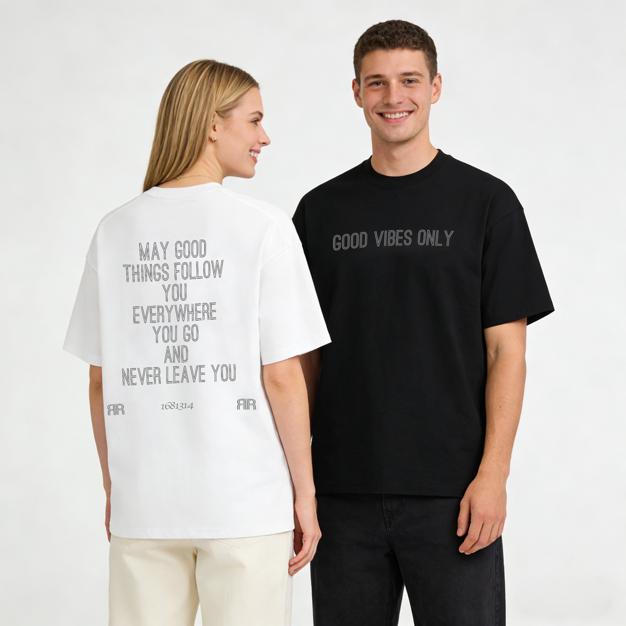 ”GOOD VIBES ONLY" Oversized Tee - 3653 – RECOIL | Reinventing Your Style
